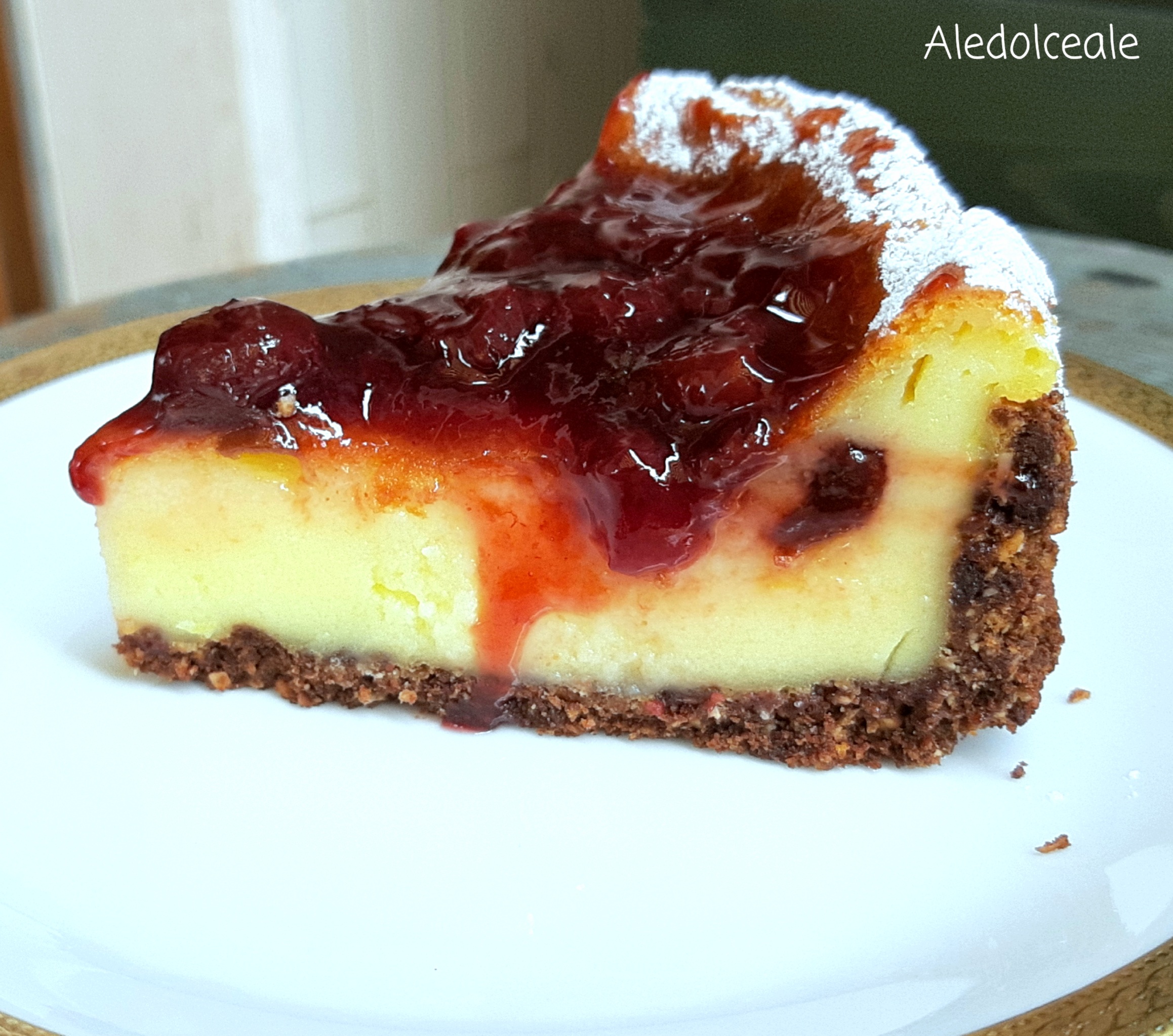 Cheesecake Cotta Alle Amarene - Aledolceale