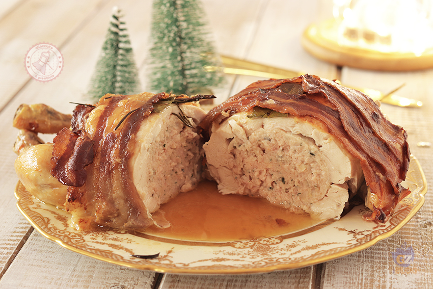 POLLO RIPIENO classico ricetta facile per le feste