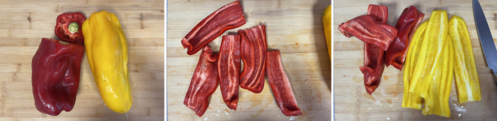 PEPERONI GRIGLIATI ricetta facile con CONDIMENTO Speciale