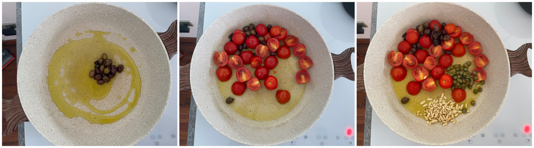 Filetti di branzino alla mediterranea con pesce fresco o surgelato