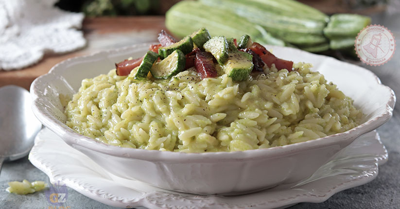 Risoni con le zucchine ricetta primo piatto facile e cremoso