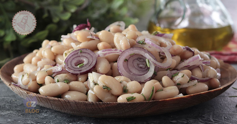 Insalata di fagioli ricetta contorno facile per grigliata