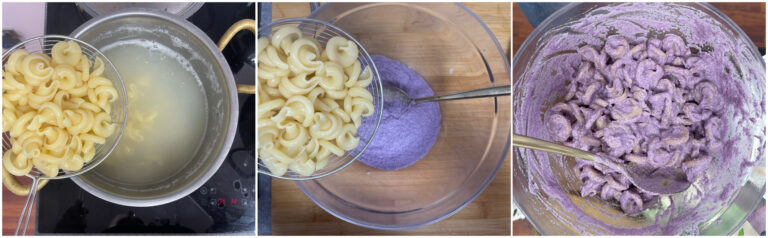 Pasta al pesto di cavolo viola ricetta facile e veloce pronta in 10 minuti