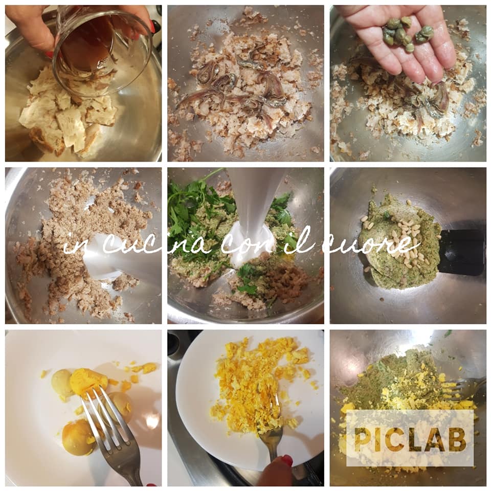 Insalata Fredda di Fricelli alla Salsa Verde e Uova Sode: Primo Piatto ...