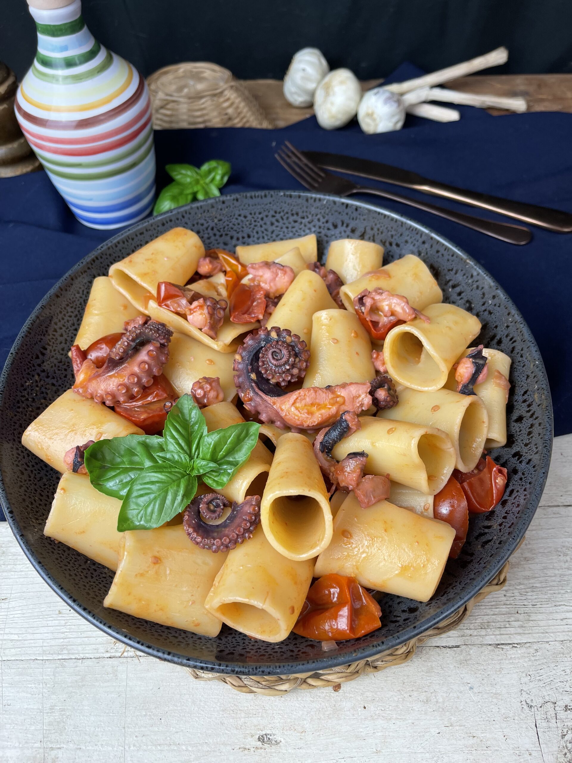 PACCHERI CON POLPO - le ricette angelasurano80