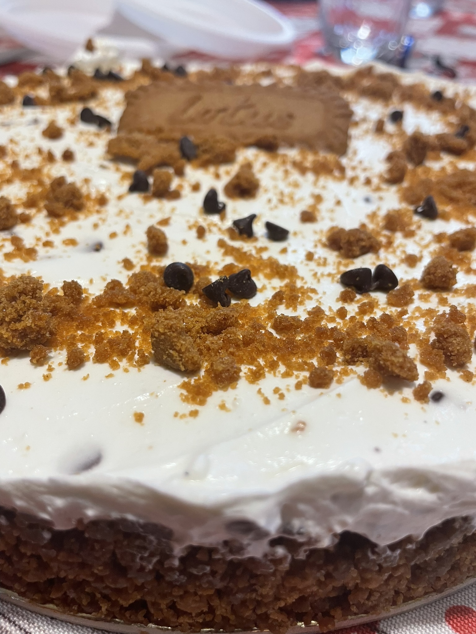 Cheesecake senza cottura ai biscotti Lotus, ricotta dolce e Nutella ...