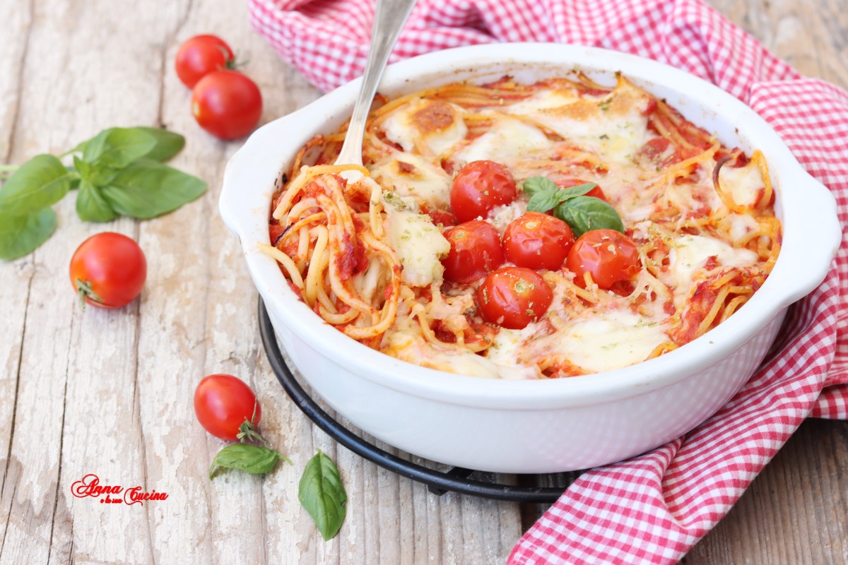 Spaghetti gusto pizza al forno / Anna e la sua cucina