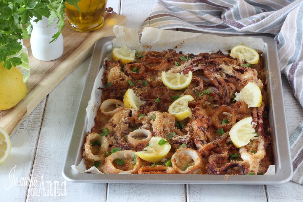 CALAMARI GRATINATI AL LIMONE saporitissimi in pochissimo