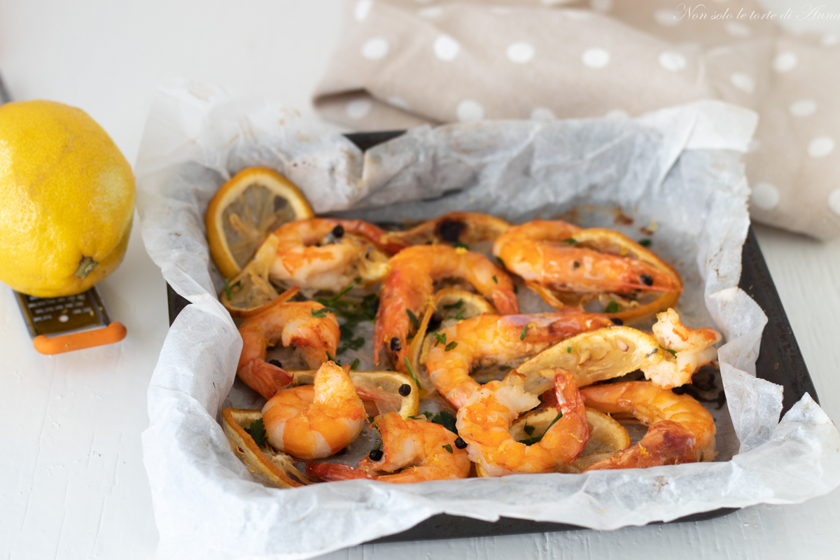 Gamberoni al limone ricetta facile | Ricetta gamberoni al forno