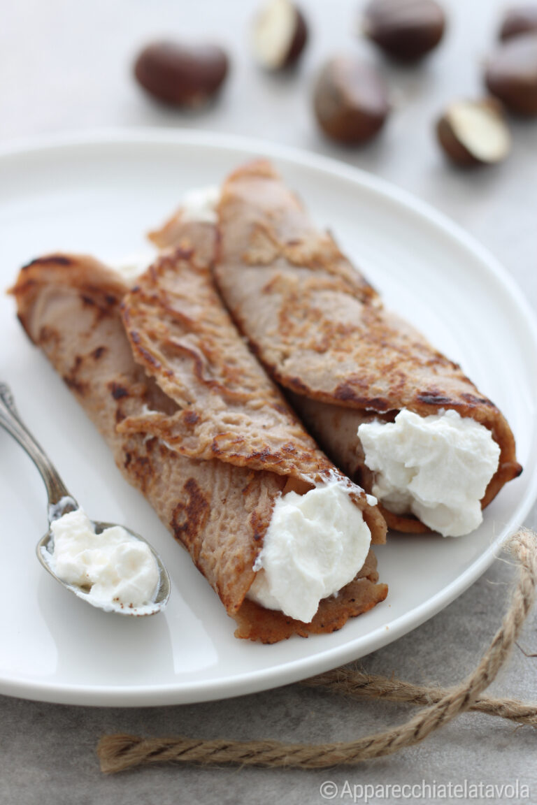 Necci con ricotta e farina di castagne - Ricetta tipica toscana