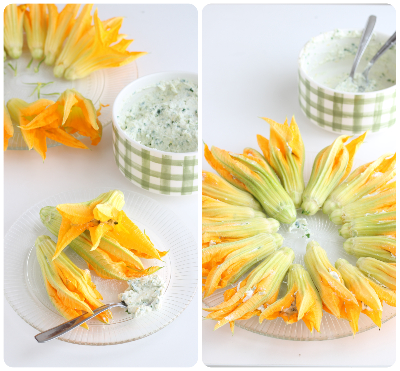 Fiori di zucca al forno ripieni con ricotta e limone: facili e veloci!