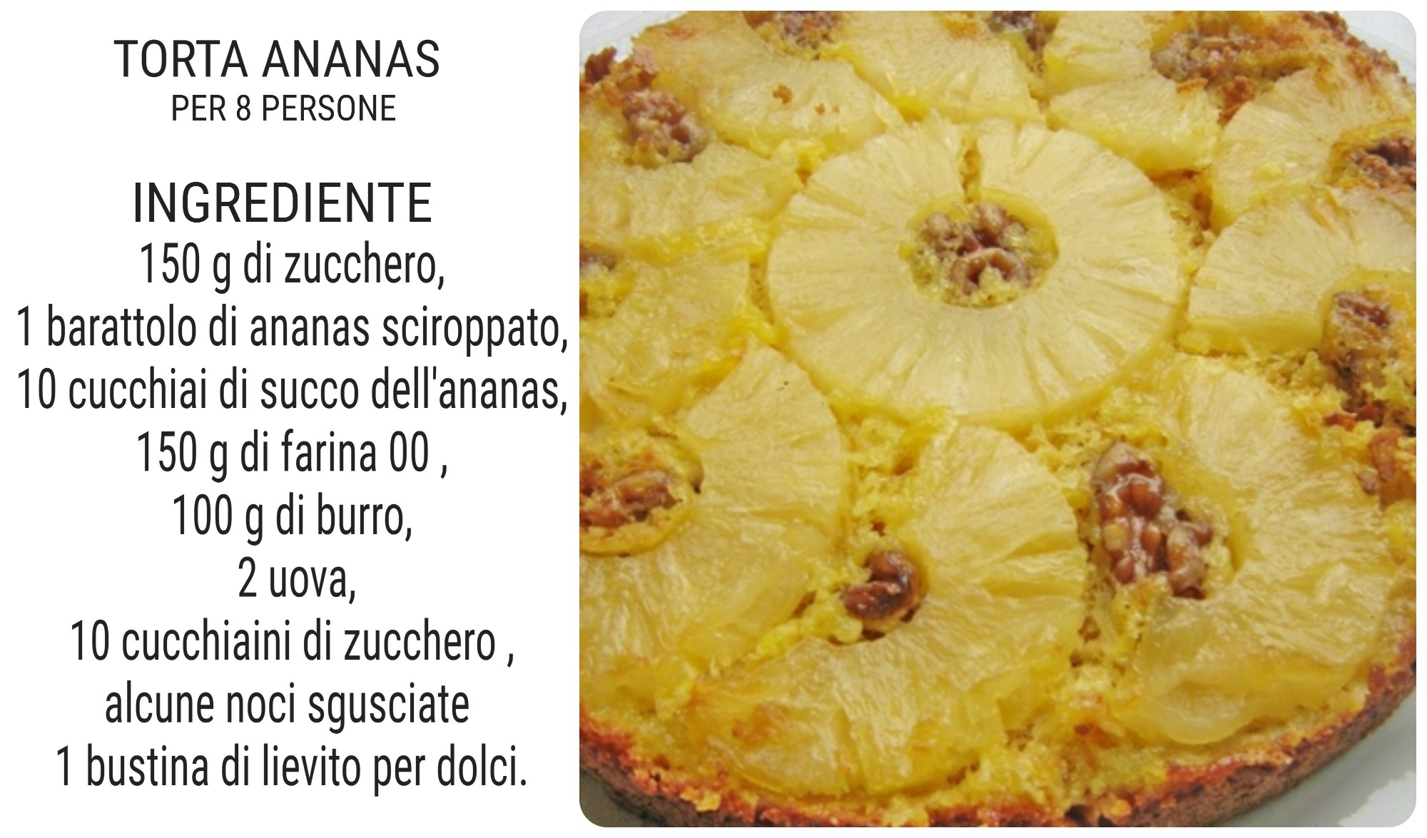 Torta ananas - Classica ricetta semplice |La cucina di ASI