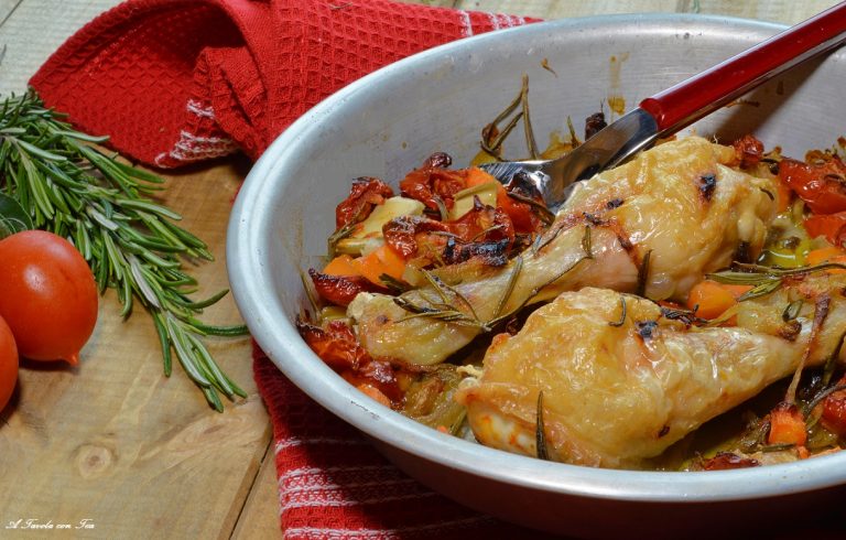 Cosce di pollo al forno light - A Tavola con Tea