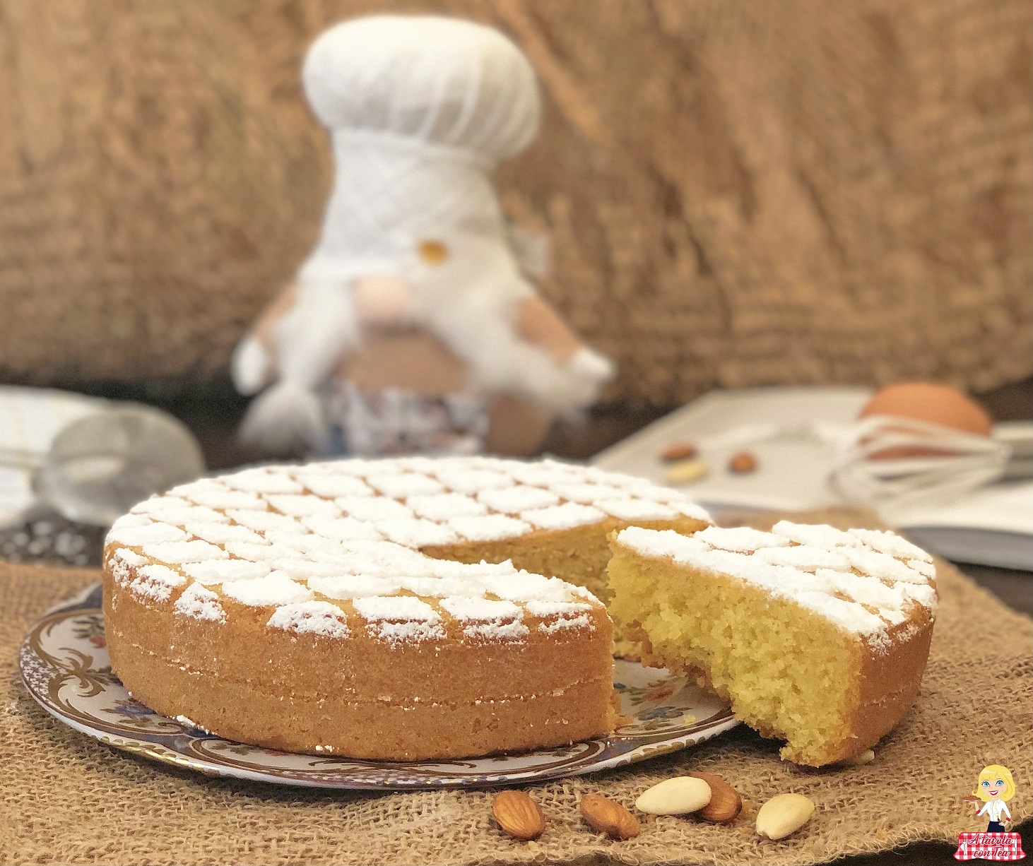 TORTA PANARELLO (dolce genovese con mandorle) - A Tavola con Tea