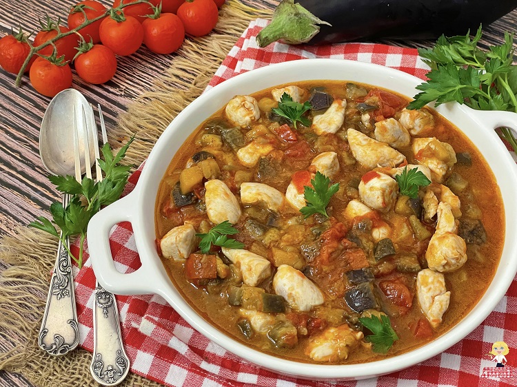 Pollo con melanzane - A Tavola con Tea