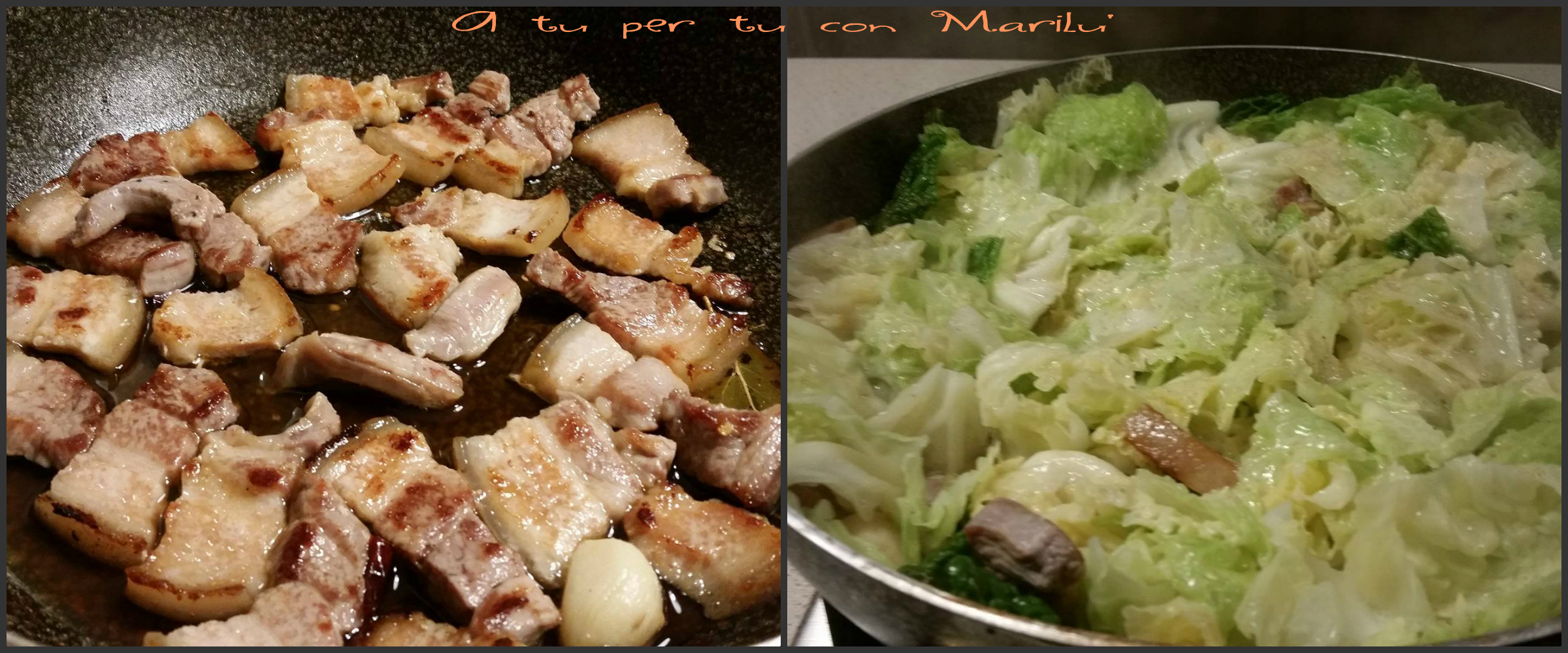 Verza stufata in padella con pancetta contorno o piatto unico facile veloce