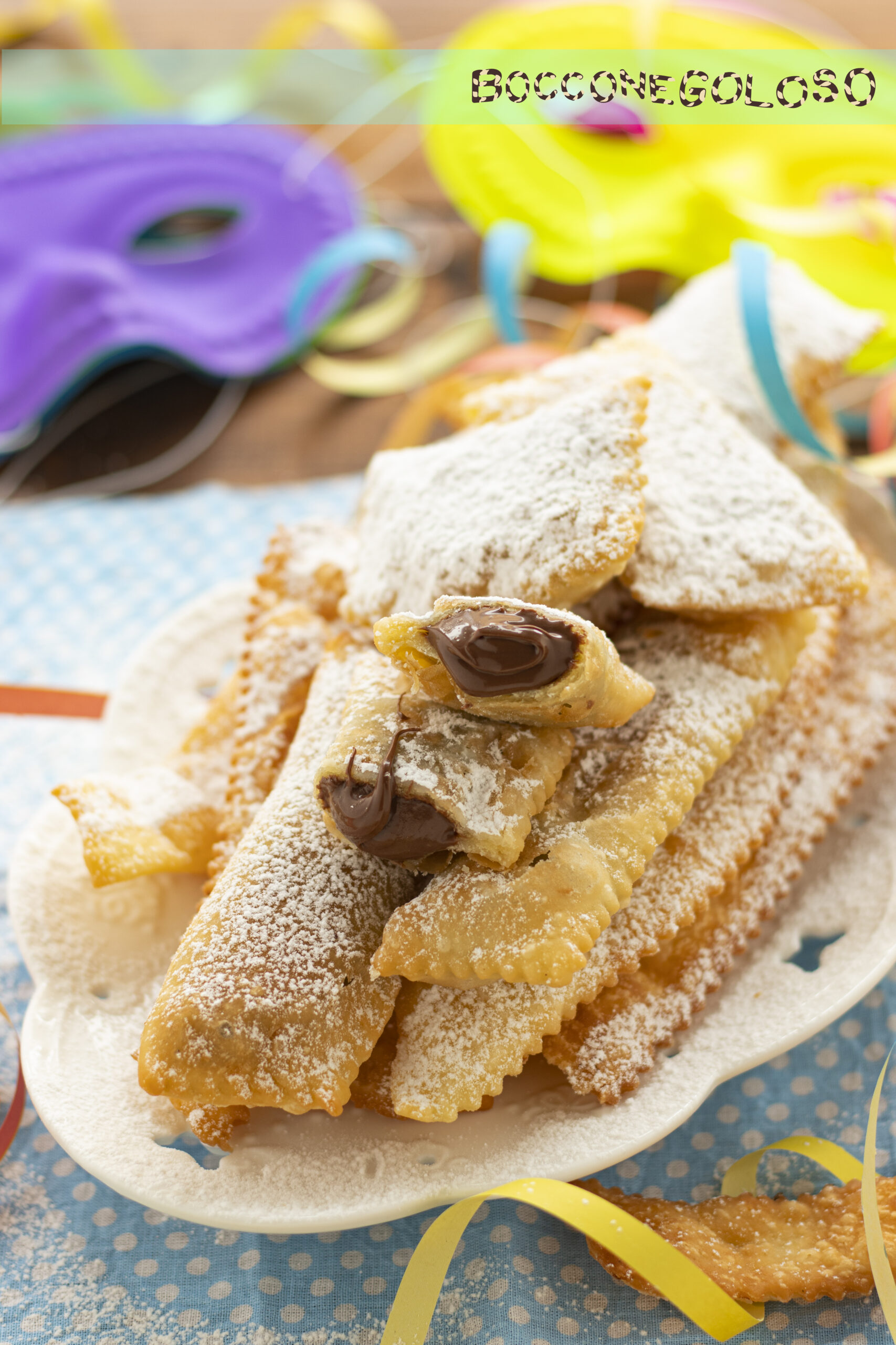 Chiacchiere ripiene alla Nutella - Boccone Goloso