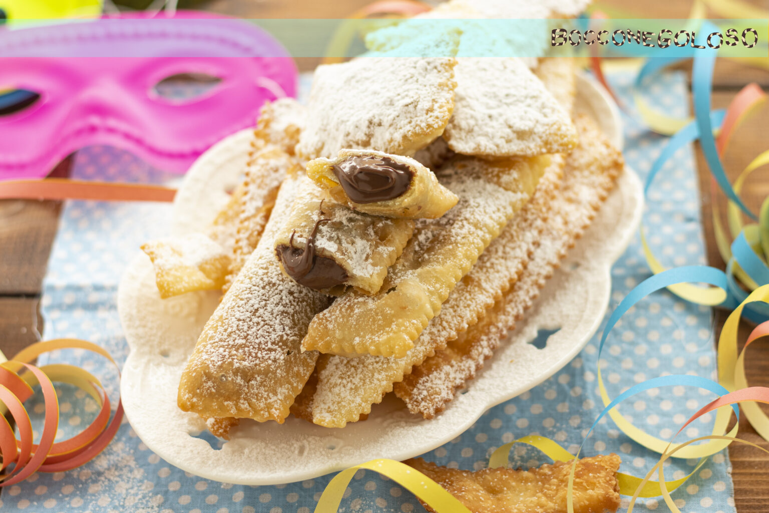 Chiacchiere ripiene alla Nutella - Boccone Goloso