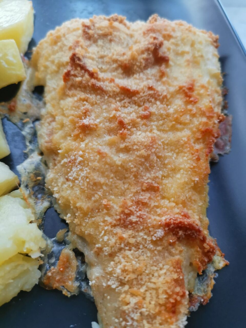 Baccalà gratinato al forno con patate sabbiato - BriCciola