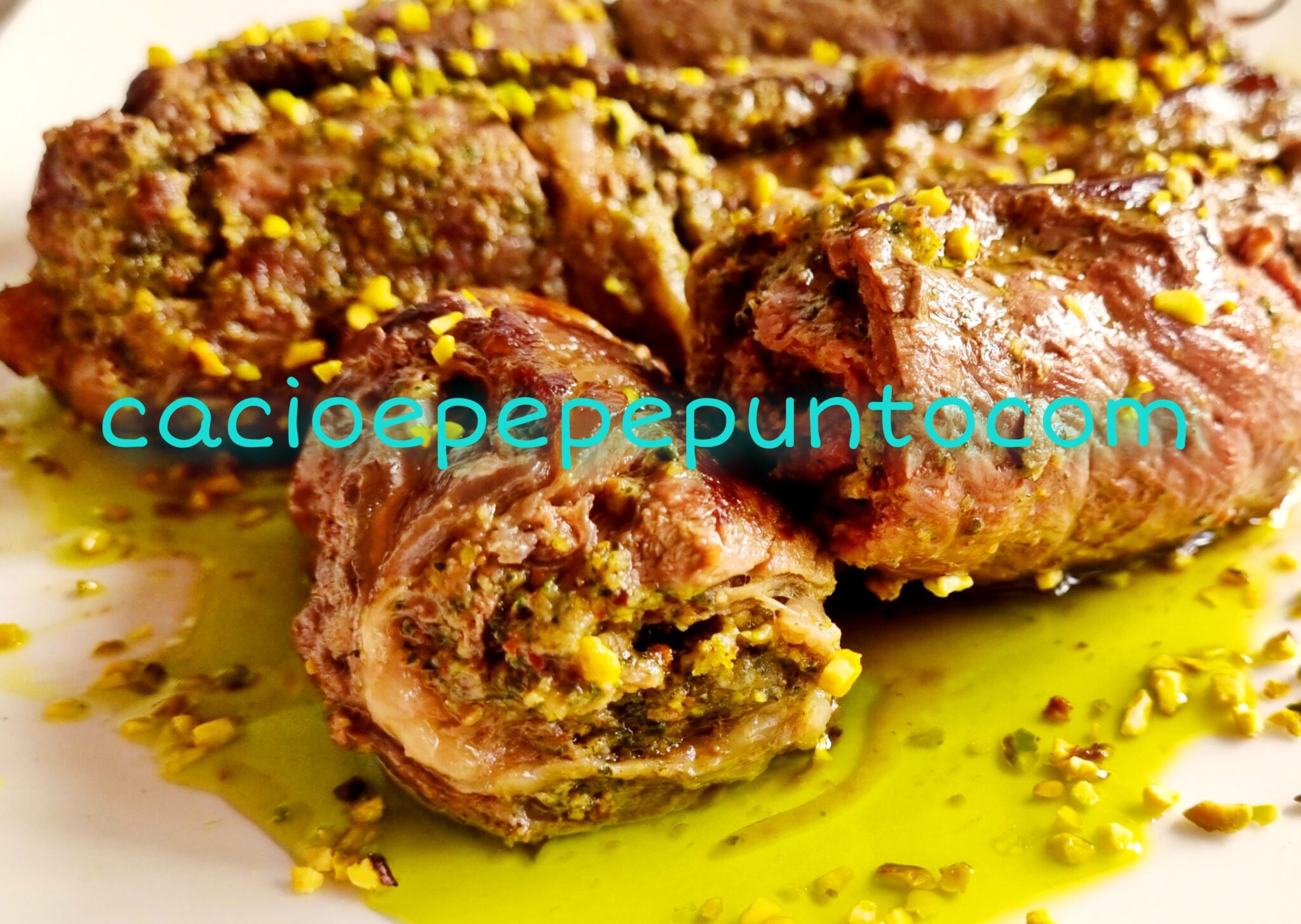 Involtini di lombo al pistacchio - O tiesto e 'a tiella