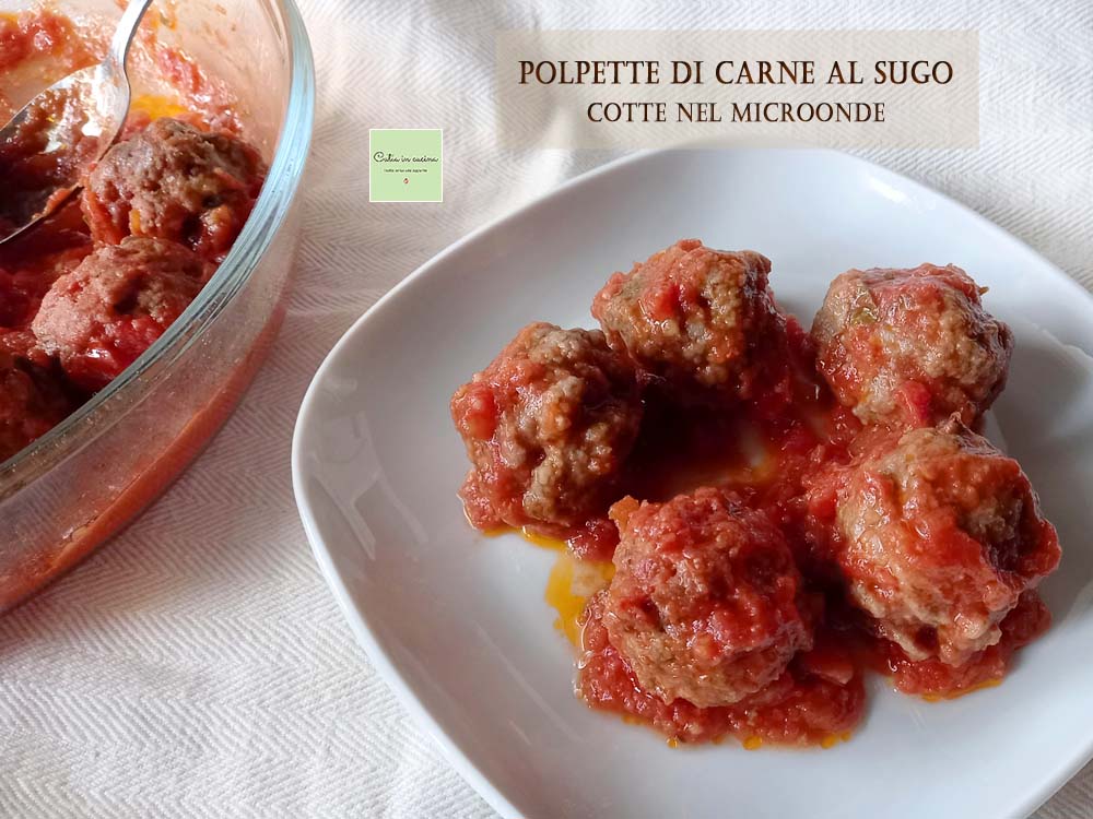 Polpette di carne cotte nel microonde - Catia in cucina