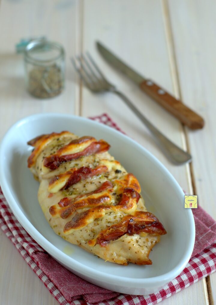 Petto di Pollo farcito gustoso secondo piatto cotto al forno