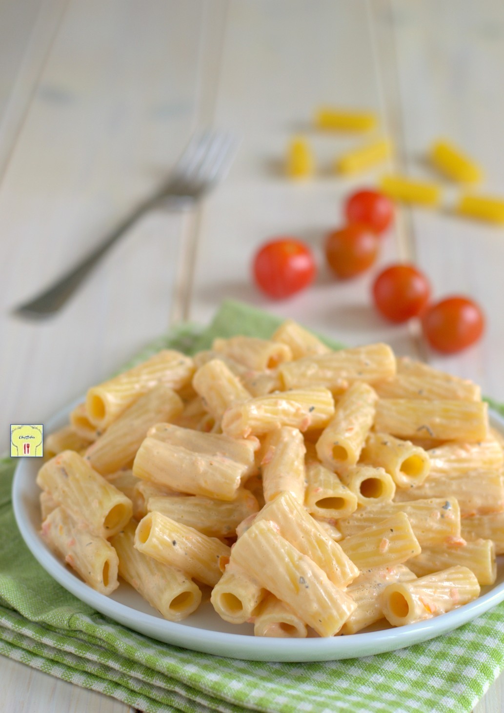Pasta Philadelphia e Pomodorini primo piatto velocissimo