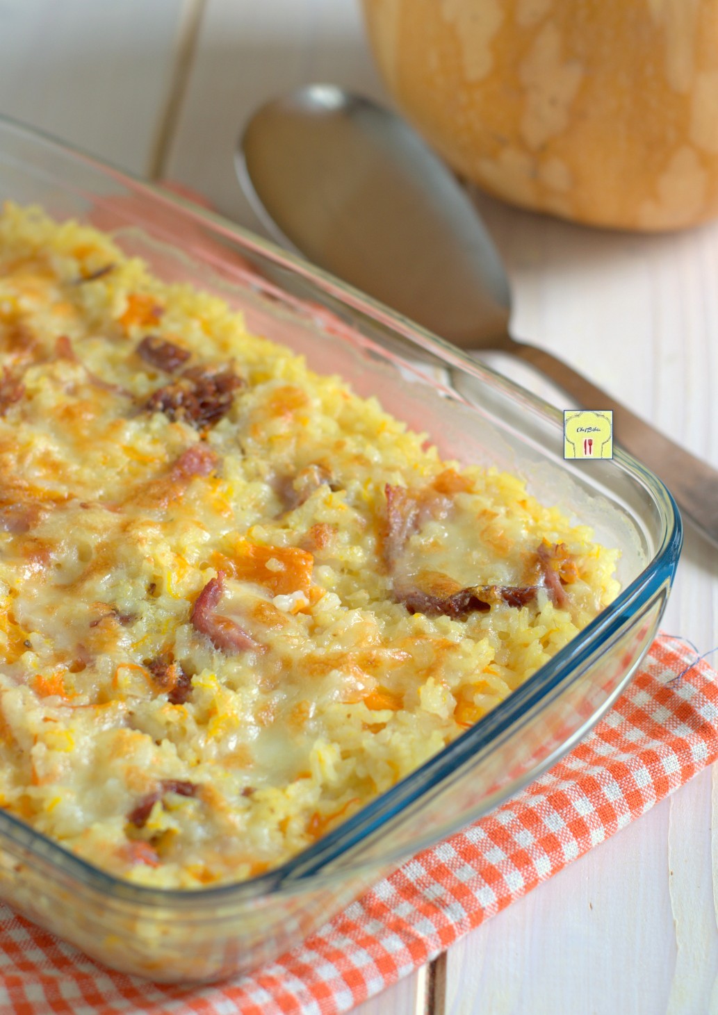 Riso al forno Zucca e Speck gustoso primo piatto autunnale