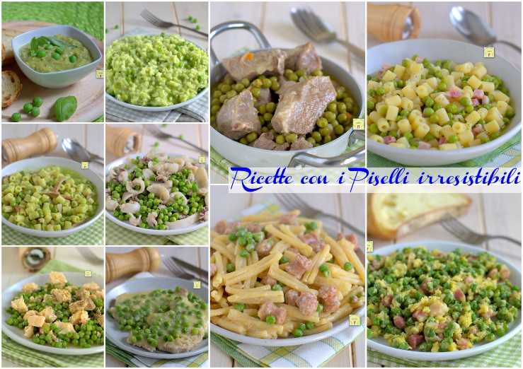 Ricette con i Piselli irresistibili, semplici da fare, per tutti i gusti