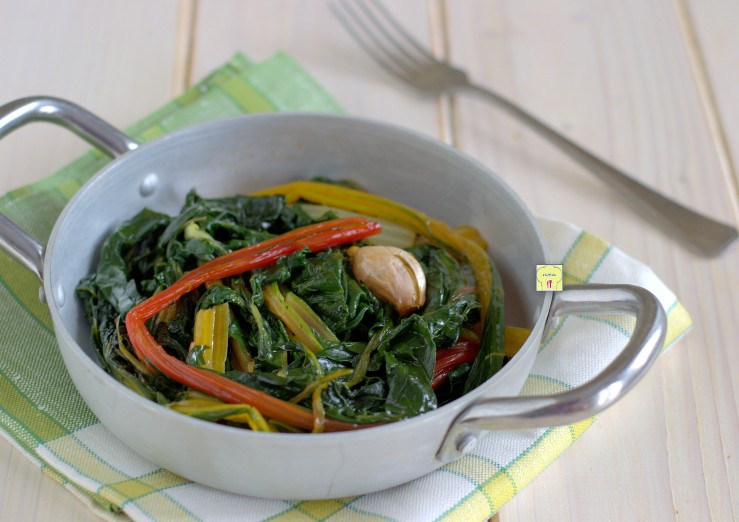 Bietole colorate ripassate in padella contorno facile e leggero