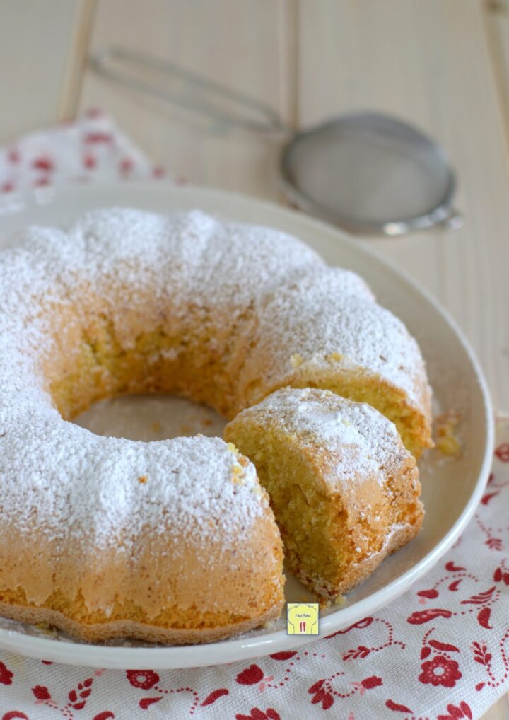 Ciambella alle Mandorle senza farina e senza lattosio torta facile