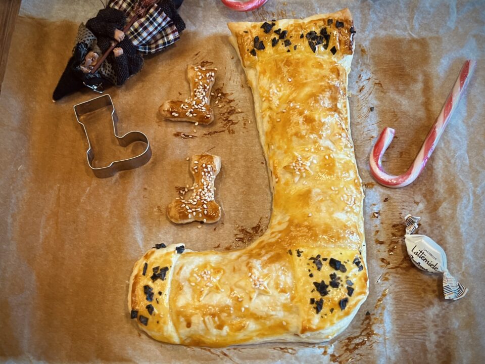 Calza della Befana salata con prosciutto crudo e formaggio - ClapFood