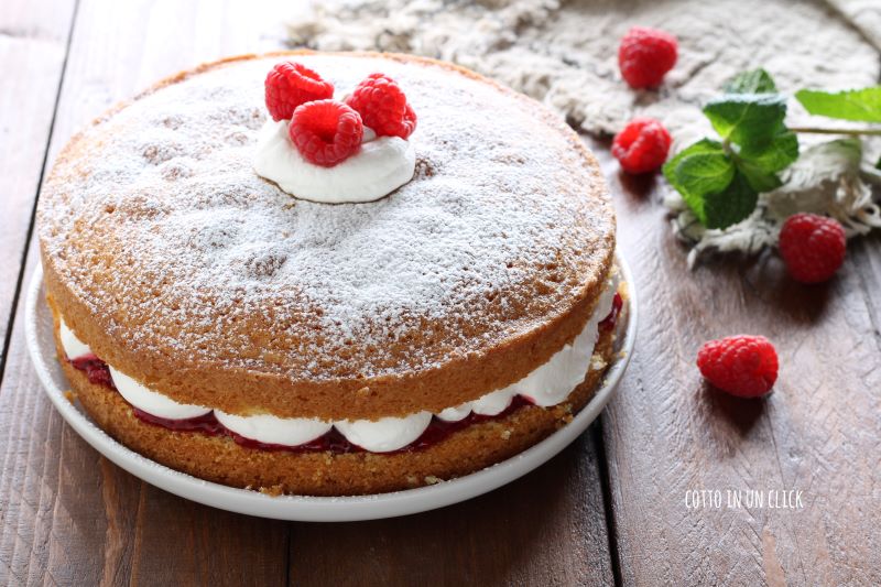 Victoria sponge cake - Cotto in un click