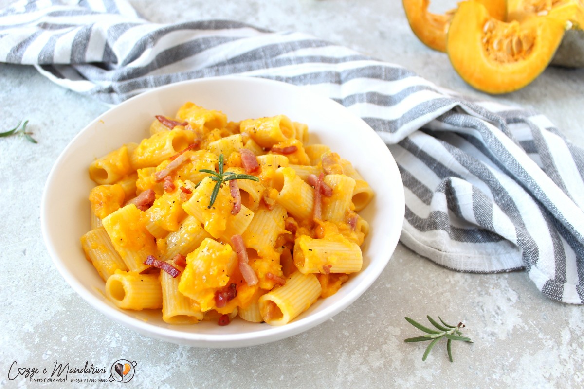 PASTA CON ZUCCA E SPECK - Cozze e mandarini