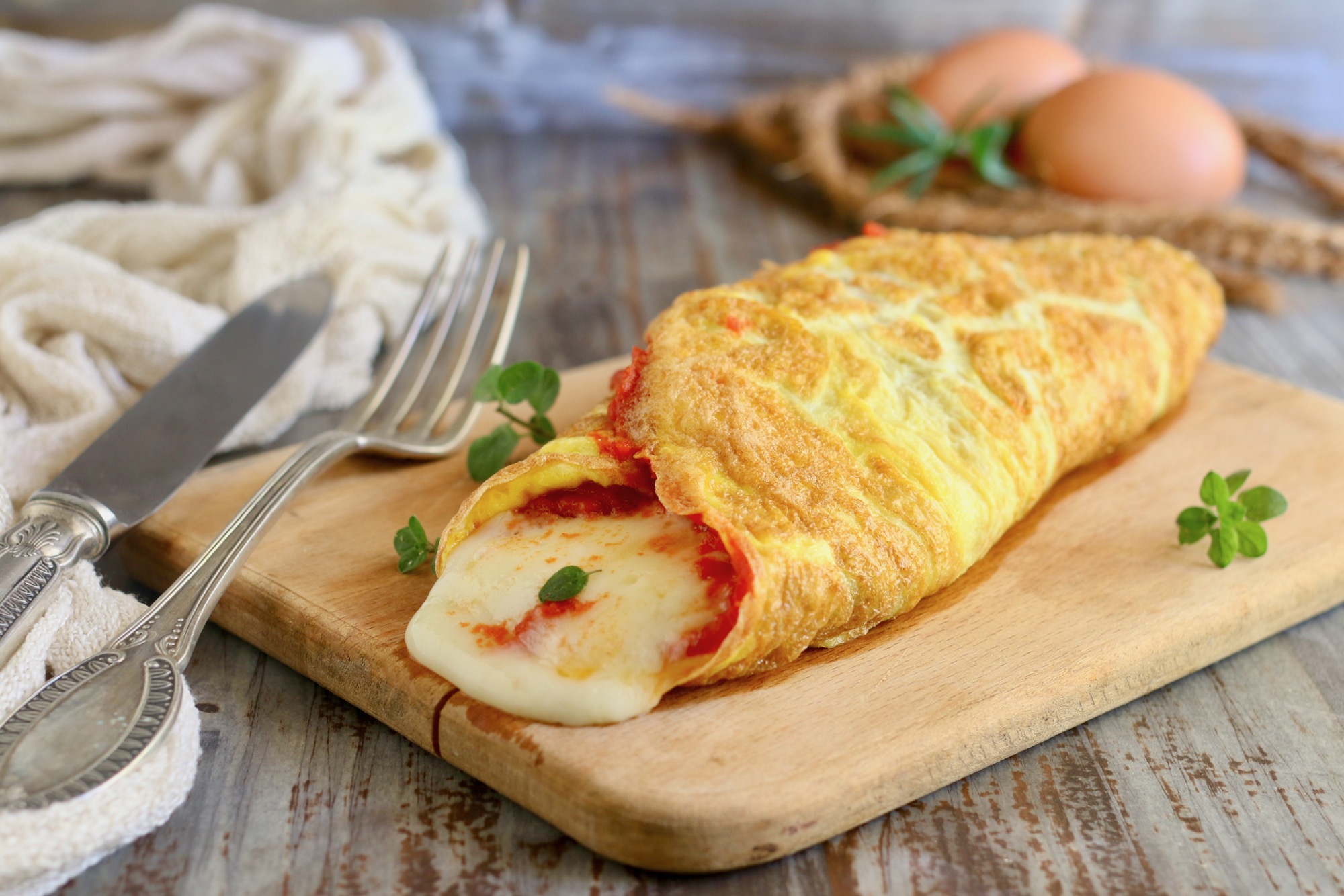 frittata arrotolata alla pizzaiola - creando si impara