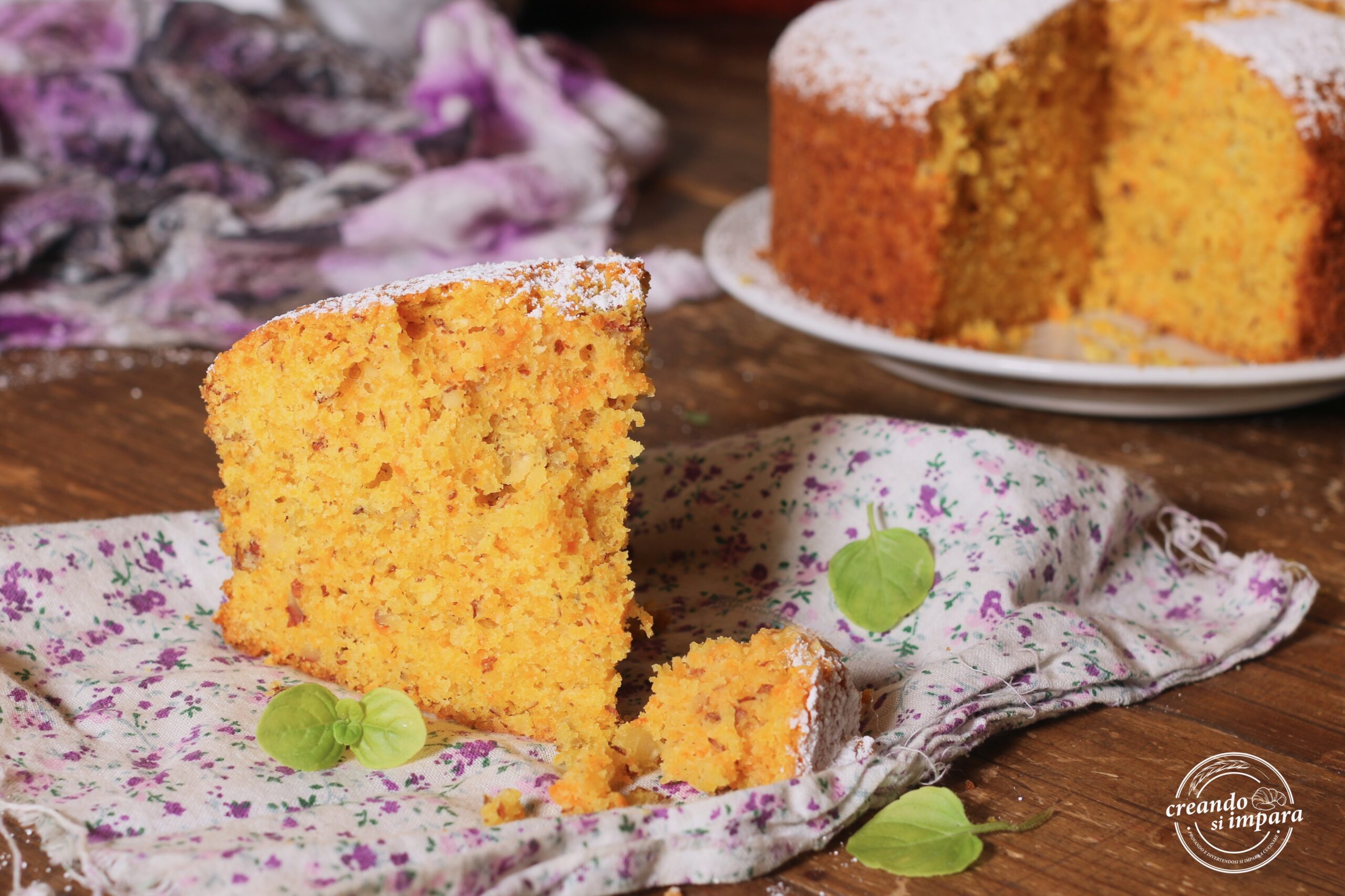 Torta di carote e mandorle - creando si impara