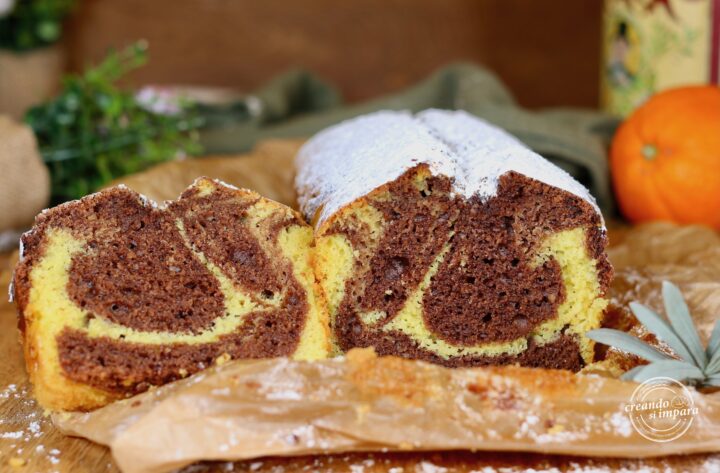 Plumcake arancia e cioccolato variegato: la ricetta soffice con arancia ...