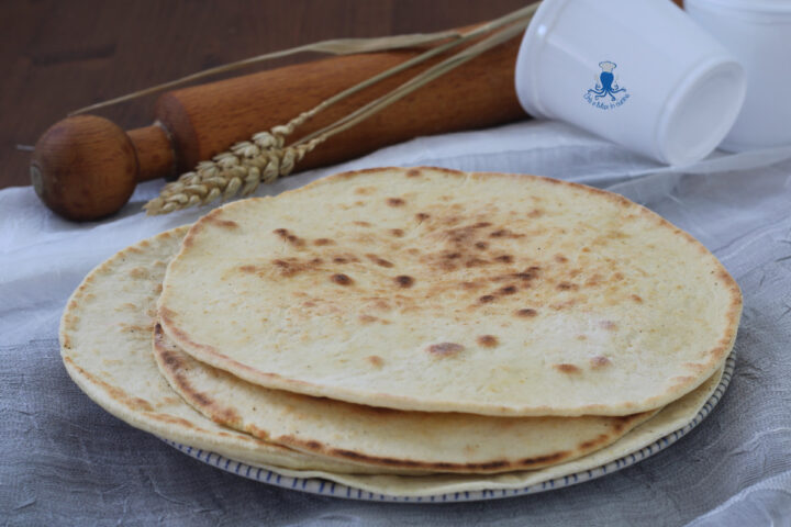 Piadina allo yogurt senza strutto
