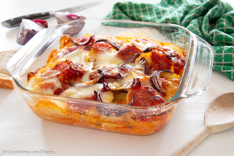 PATATE ALLA PIZZAIOLA CON CIPOLLA - CuciniAmo con Chicca