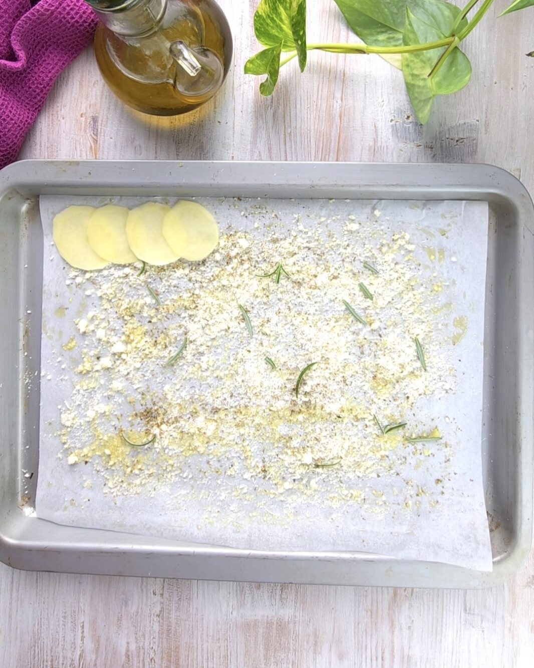 Torta rovesciata con patate e formaggio croccante e veloce