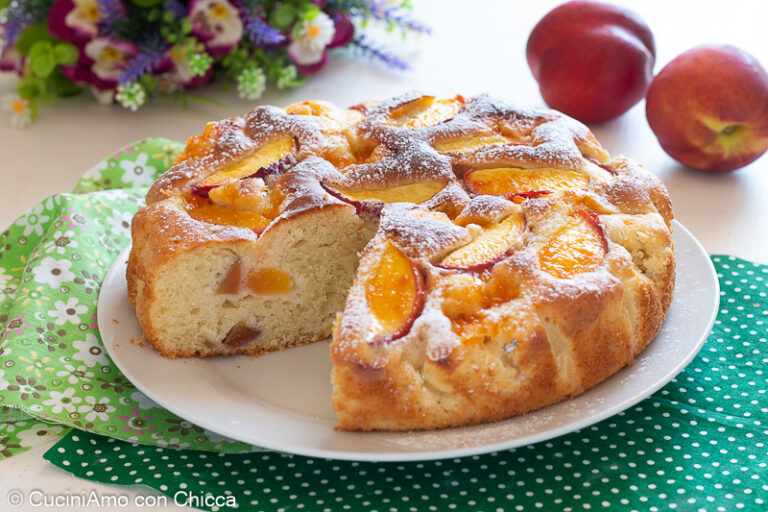 Torta di pesche velocissima