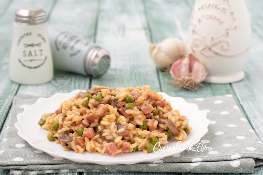RISOTTO ALLA BOSCAIOLA cremoso veloce e saporito