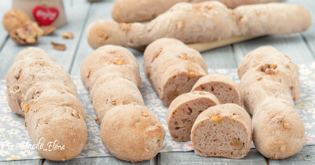 FILONCINI ALLE NOCI pane morbido fatto in casa