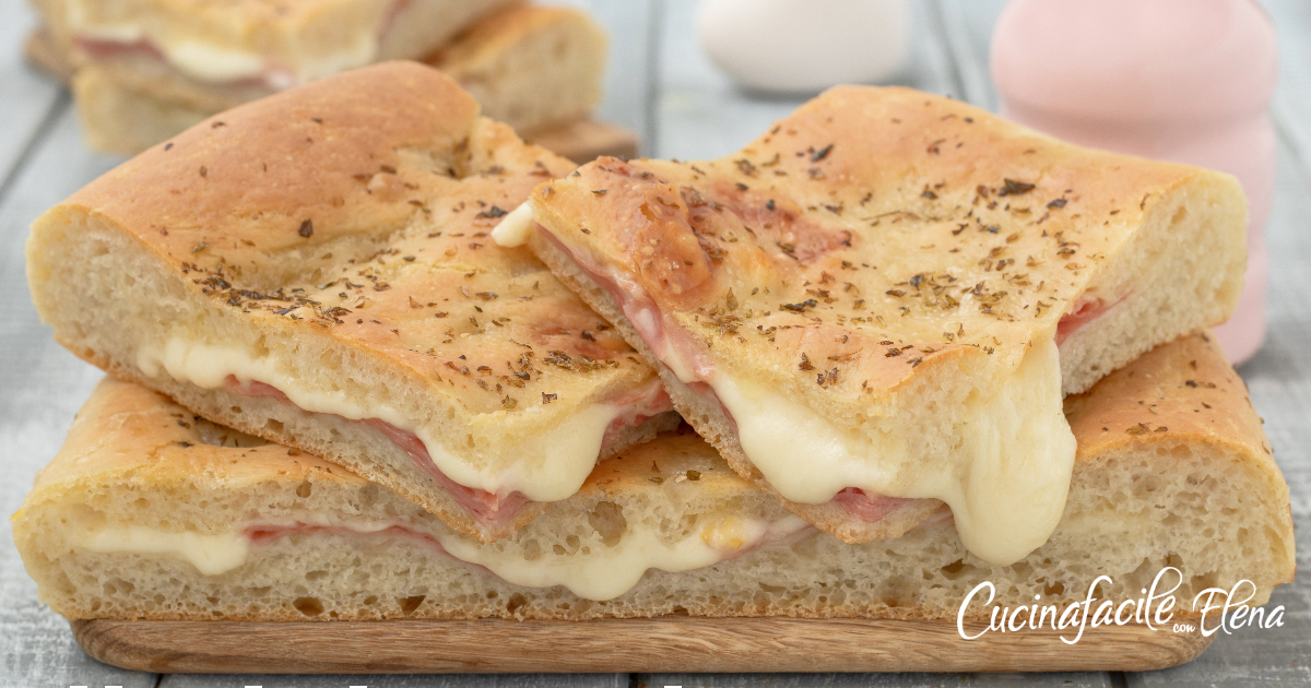 FOCACCIA RIPIENA sofficissima filante e deliziosa