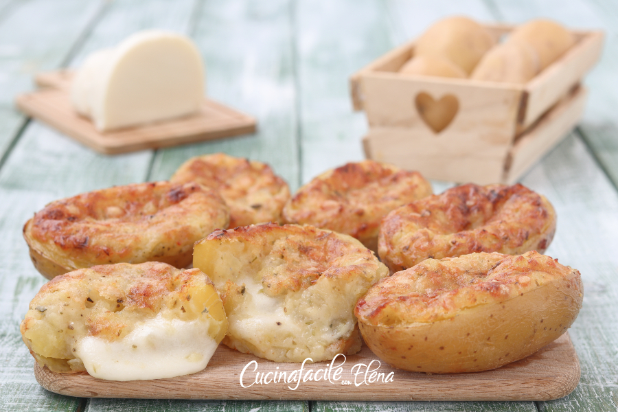 PATATE RIPIENE AI FORMAGGI filanti