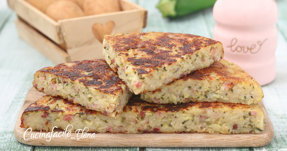 SCHIACCIATA PATATE e ZUCCHINE veloce