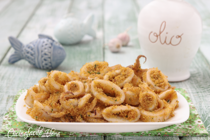 CALAMARI GRATINATI IN PADELLA ricetta senza forno