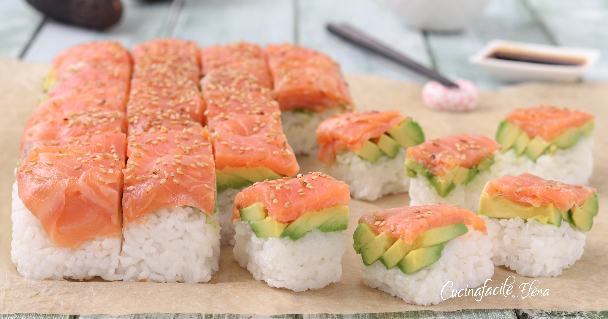 TORTA SUSHI ricetta furba facile e veloce