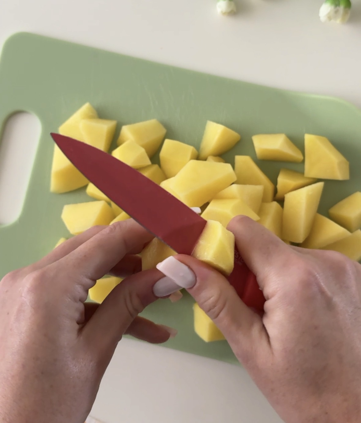 FETA CON PATATE E POMODORINI ricetta veloce