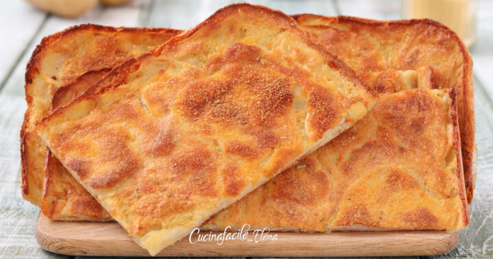 SCHIACCIATA CECI E PATATE: ricetta golosa veloce